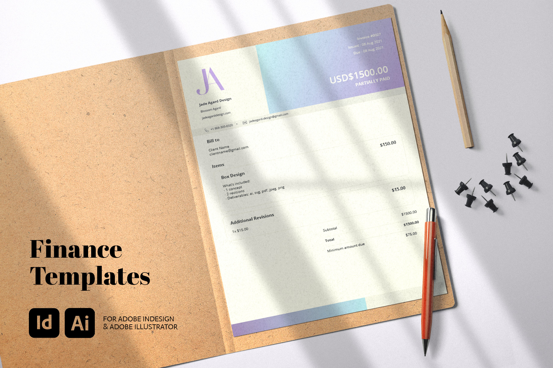 Finance Templates – Invoice, Quote, Receipt